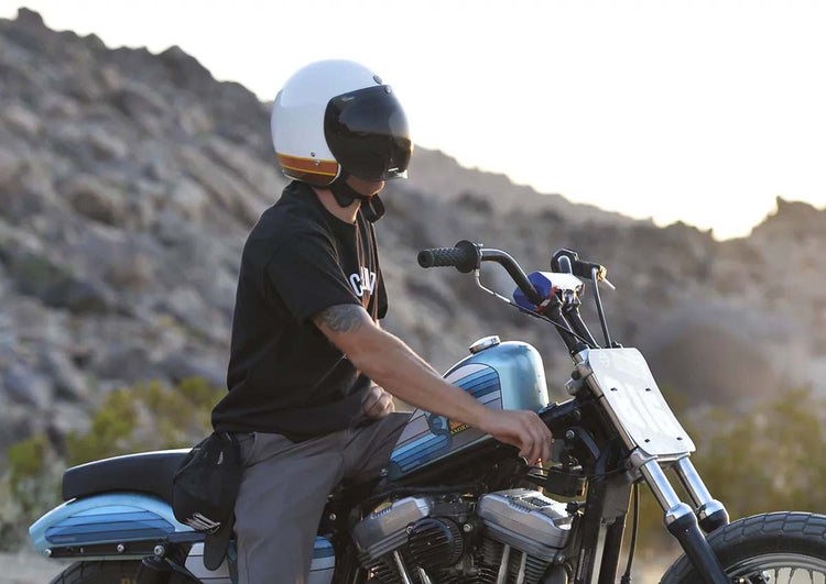 TORC T-50 3/4 Open Face Retro Helmet ISO Bars