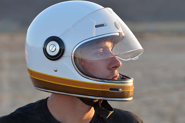 Torc Helmets - Newport Iso Bars Retro Full Face Motorcycle Helmet | DOT ...