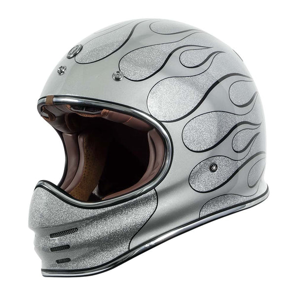 TORC T-3 Full Face Retro Moto Helmet Blaze