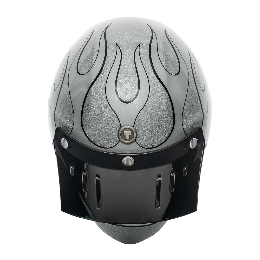 TORC T-3 Full Face Retro Moto Helmet Blaze
